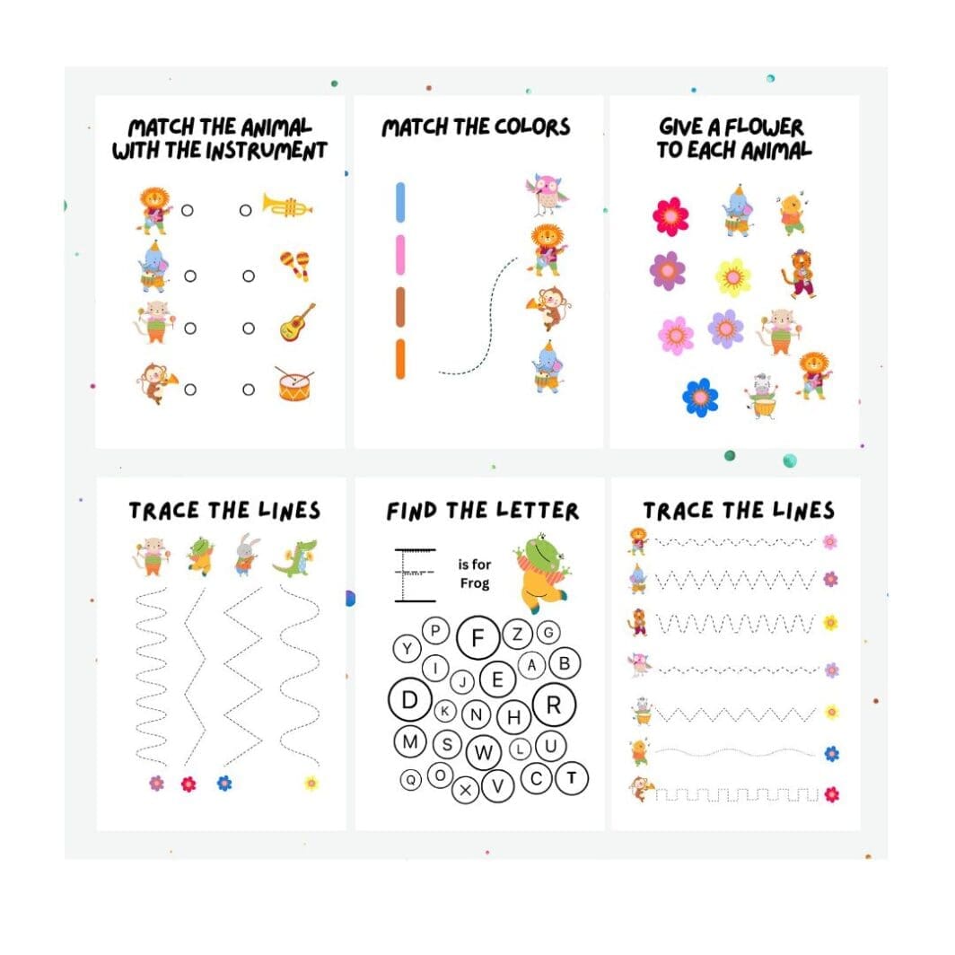 kids activity sheets-education and fun-Sharekkna Online