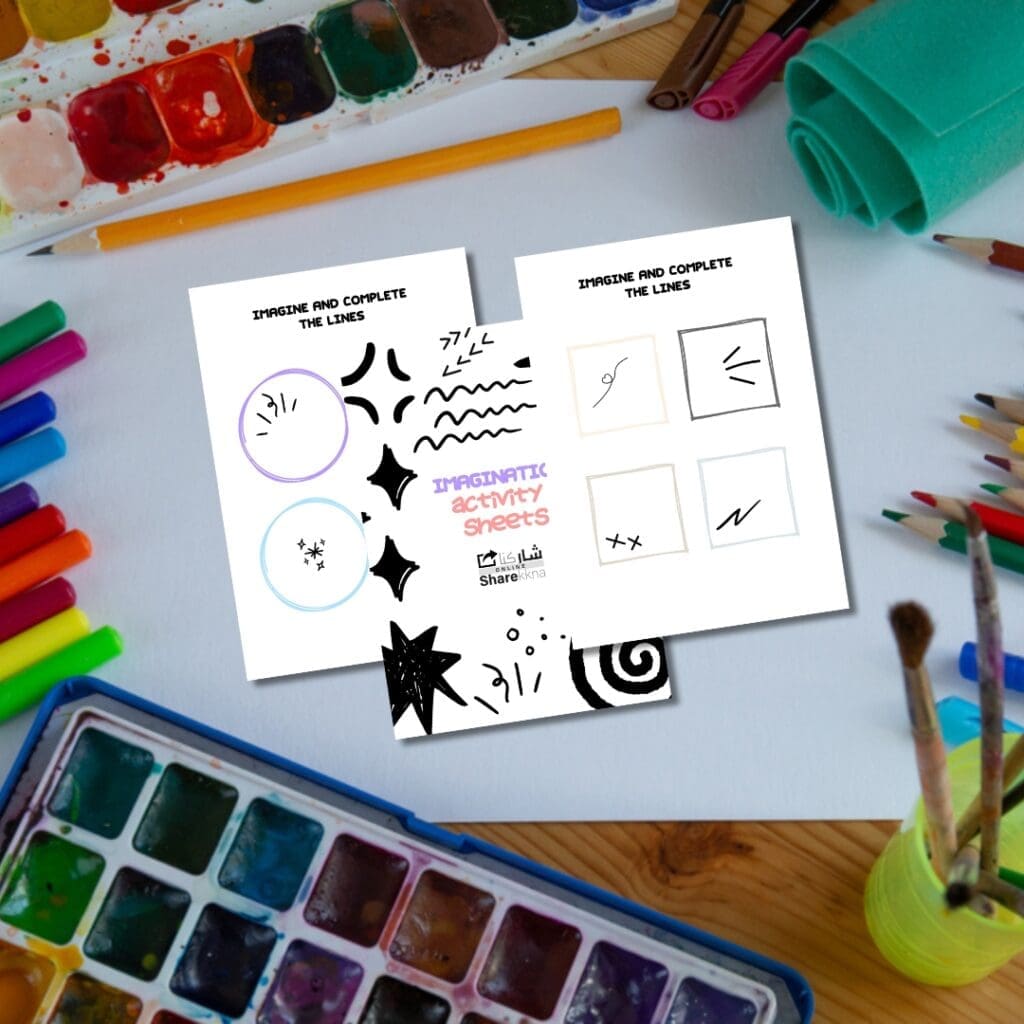 Activity sheets-Sharekkna online-preschool work-digital printable