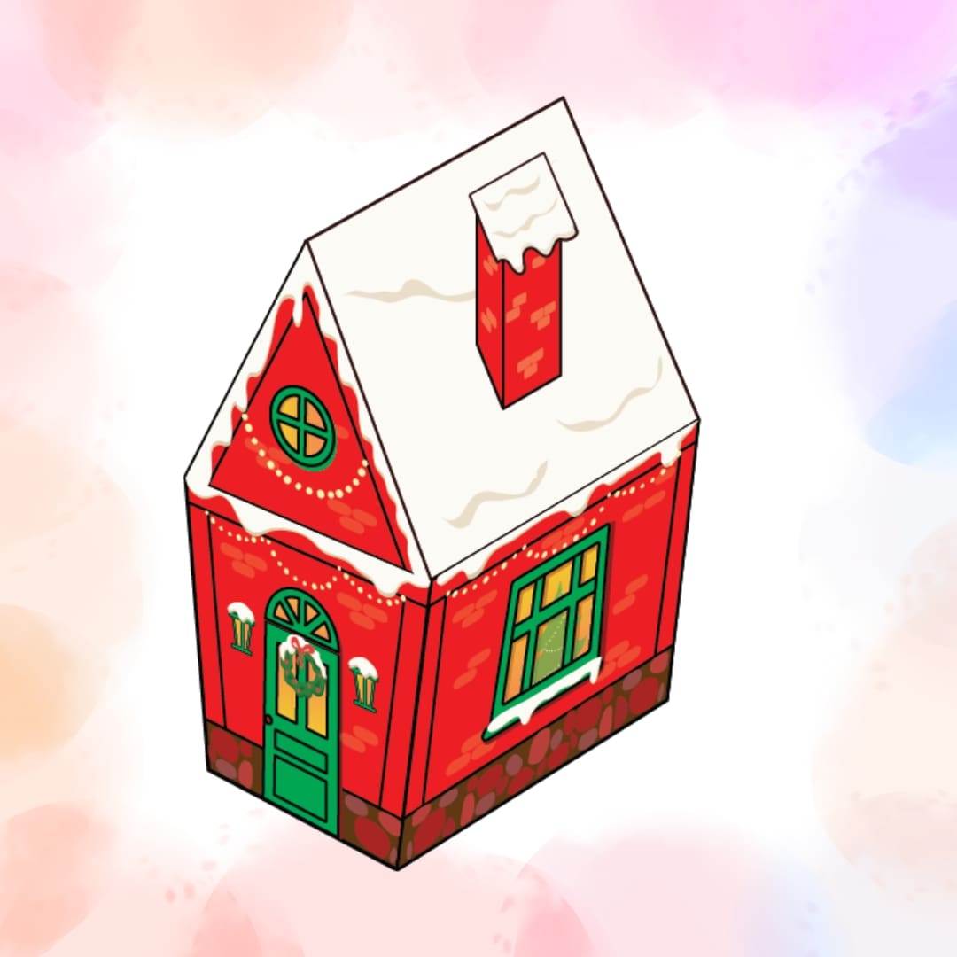3D Christmas House Craft – Sharekkna Online